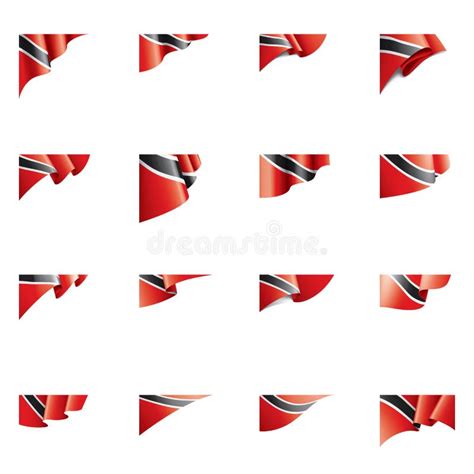Trinidad And Tobago Flag Vector Illustration On A White Background