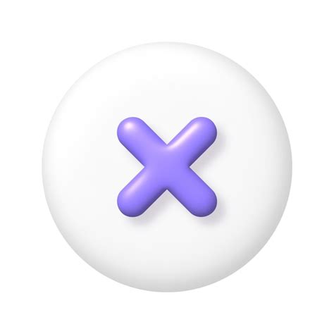 Premium Vector Math 3d Icon Purple Arithmetic Multiply Sign On White