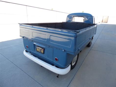 1960 Vw Bus Single Cab Split Window Pickup With Rare Wide Bed