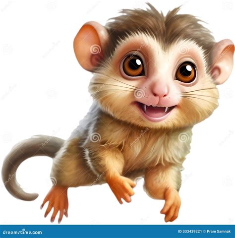 Adorable Pygmy Marmoset Cartoon Clipart Stock Image Cartoondealer