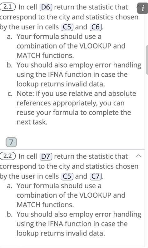 Solved 21 In Cell D6 Return The Statistic That Correspond