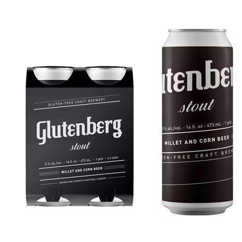 Glutenberg Stout Gluten Free 4pk 16oz Can Glutenberg Bevmo