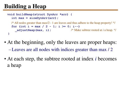 Build Heap And Heap Sort Ppt Download