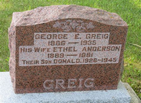 George Edgar Greig 1886 1935 Find A Grave Memorial