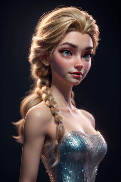 Premium Ai Image Cartoon Anime Blonde Beauty With Big Eyes And Long