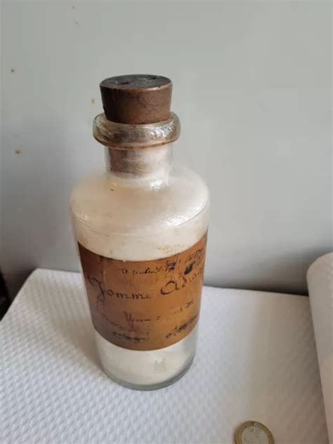 ANCIEN FLACON POT pharmacie apothicaire verre soufflé Gomme Adragante XIX EUR 35 00 PicClick FR