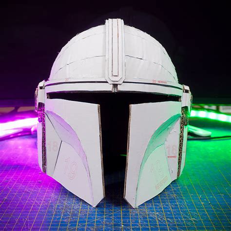 New Mandalorian Helmet Templates For Cardboard Diy Epic Cardboard Props