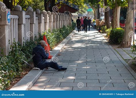Street Homeless People In Seoul City Editorial Stock Image Image Of