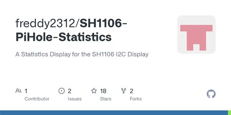 Github Freddy2312sh1106 Pihole Statistics A Statistics Display For