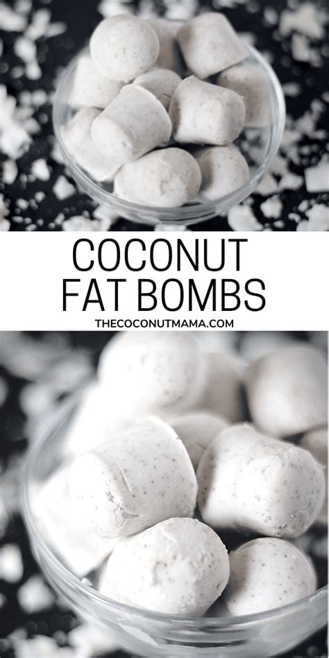 Coconut Fat Bombs Recipe Keto The Coconut Mama