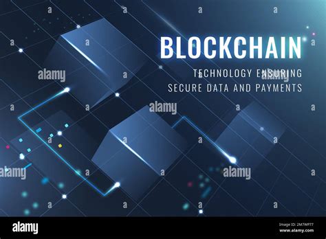 Blockchain Technology Security Template Vector Data And Payment