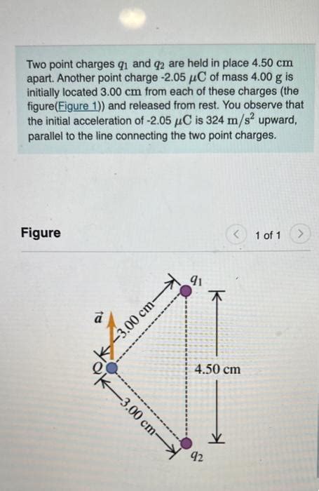 Two Point Charges Q1 And Q2 Are Held In Place 450 Cm