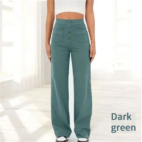 Womens Casual High Waist Stretch Pants