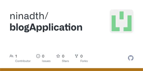 GitHub Ninadth BlogApplication