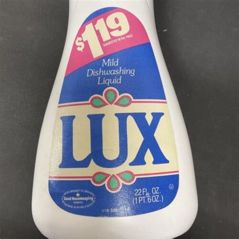 Lever Lux Dishwashing Liquid Dish Detergent Soap 2 22 Oz Bottles Vtg