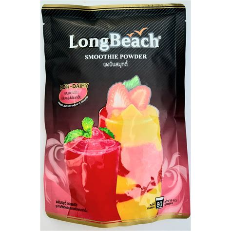 ผงปั่นสมูทตี้ ตราลองบีช Long Beach Smoothie Powder เมนูผลไม้ปั่น เนียน