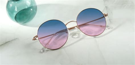 Altoona Round Rose Gold Prescription Sunglasses Womens Sunglasses