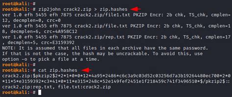 Crack Zip Files Password Using John The Ripper Secnhack