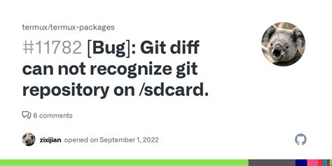 Bug Git Diff Can Not Recognize Git Repository On Sdcard · Issue