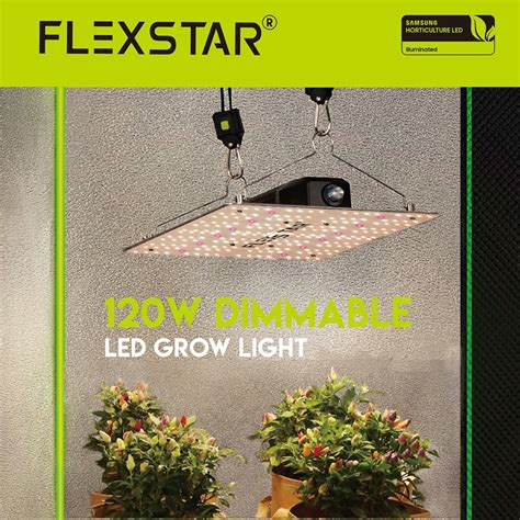 Flexstar Led Grow Light Dimmable 120w Grow Folk