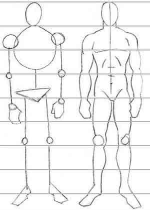 Resultado De Imagen Para Como Dibujar El Cuerpo Humano Paso A Paso