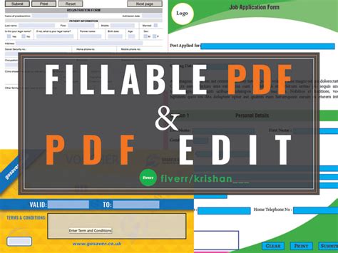 Design Fillable Pdf Form Or Certificate Design By Krishan Fiverr