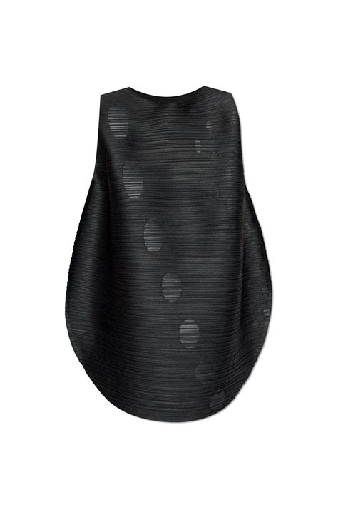 Pleats Please Issey Miyake Pleated Dress With Polka Dot Pattern Women