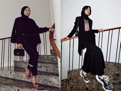 9 Adu Ootd Anselma Putri Vs Diniyah Nurmala Fashion Hijab
