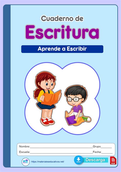 Mi Cuaderno De Escritura Aprendo A Escribir Material