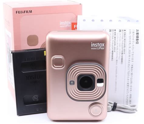 ＜ほぼ新品＞ Fujifilm チェキ インスタントカメラ Instax Mini Liplay ブラッシュゴールド Sunnys