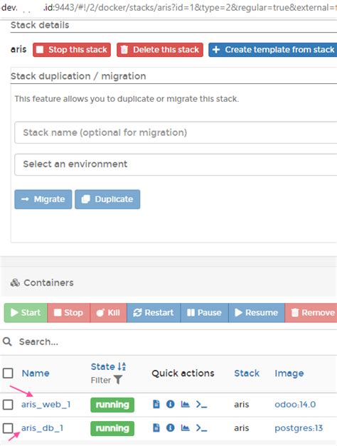 Volume Docker Yang Digunakan Odoo Erp Pt Proweb Indonesia