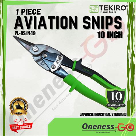 Tekiro Aviation Snips 10 Inch 1 Pc Pl As1449 10 Aviation Snips