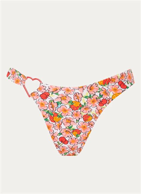 Blackbough Swim Thea Brazilian Bikinislip Met Bloemenprint • Oranjerood