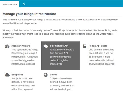self service api icinga director