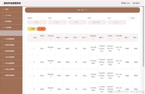 基于ssm高校学生管理系统设计与实现 lw 高校用户管理系统 csdn博客