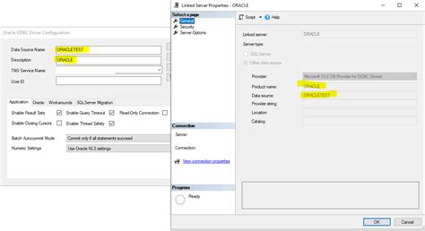 Mssql İle Oracle Arasinda Lİnked Server Kurulumu Veritabani