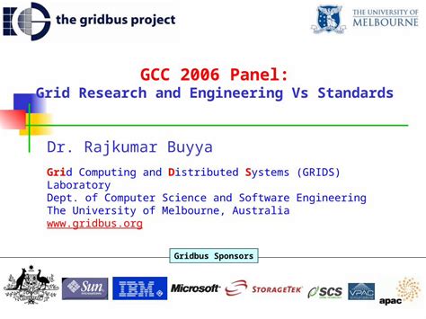 Ppt Gcc 2006 Panel Grid Research And Engineering Vs Standards Dr