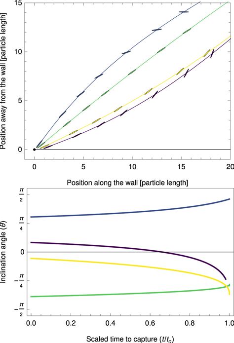 Top Four Sample Trajectories With The Particle Orientation Sketched At