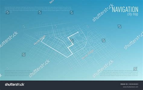 3d Dark Infographic City Map Navigation Stock Vector Royalty Free
