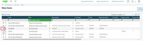 how to translate menu item text in sage x3 v12 germinit
