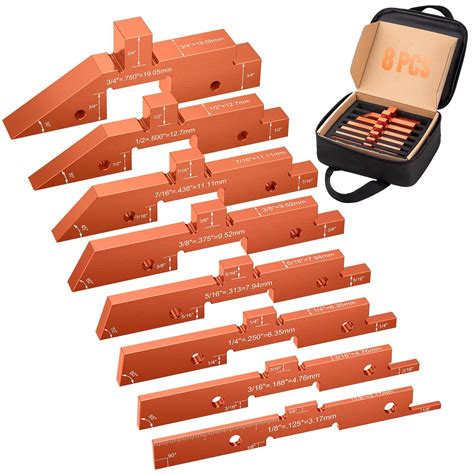 Neitra Router Table Setup Blocks Woodworking 8pcs Aluminum Alloy