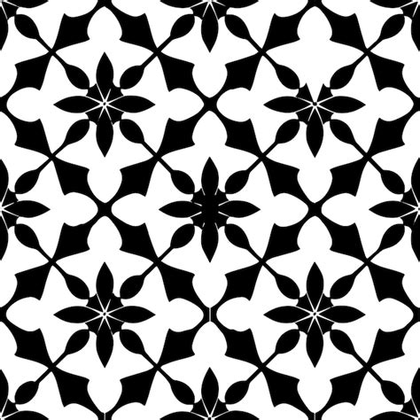 Premium Vector Black And White Geometric Tesselation Seamless Repeat