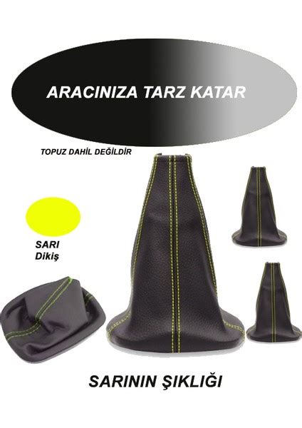 Peugeot 505 Uyumlu Araç araba oto Vites Körüğü Sarı Dikiş Fiyatı