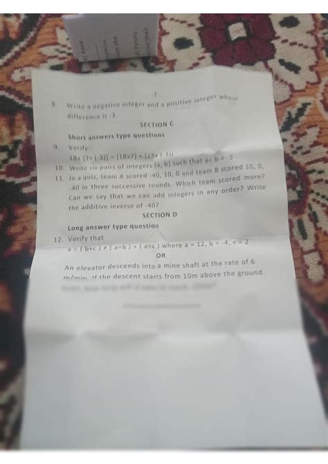 SOLUTION 7 Class Pt1 2023 Maths Paper Studypool