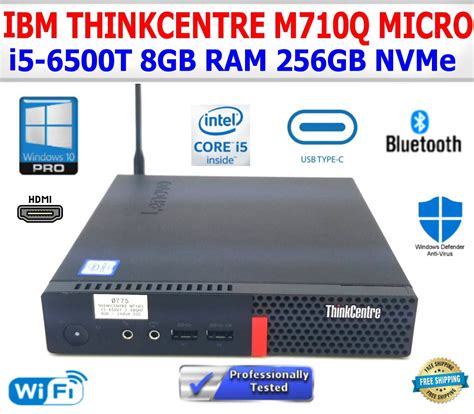 Lenovo Thinkcentre M710q 8gb Ram 256gb Nvme I5 6500t Micro Win10pro