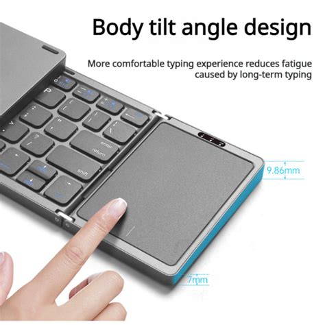 Folding Bluetooth Keyboard Wireless Charging Touch Keyboard Bluetooth