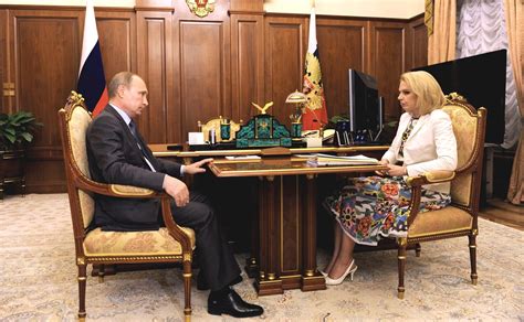 Working Meeting With President Of The Accounts Chamber Tatyana Golikova President Of Russia