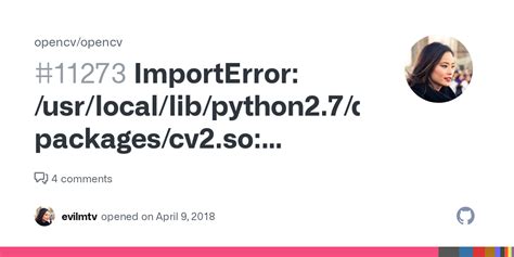 Importerror Usrlocallibpython27dist Packagescv2so Undefined