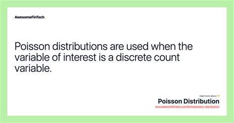 Poisson Distribution Awesomefintech Blog