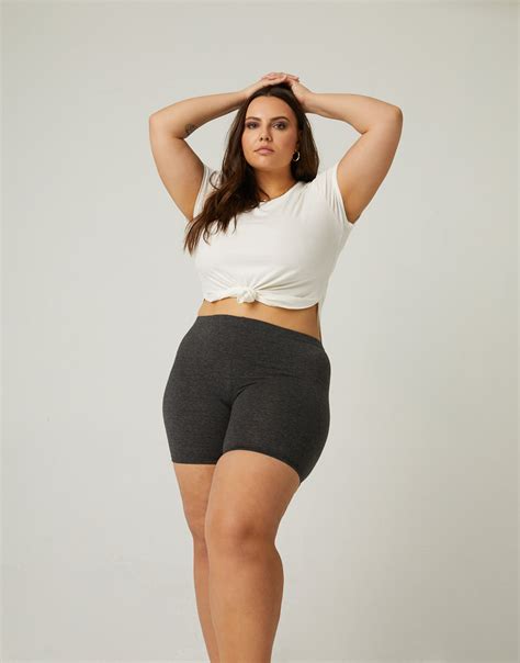 Plus Size Cotton Bike Shorts 2020ave